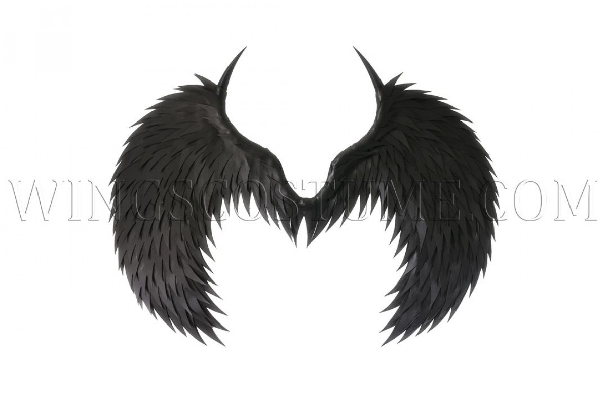 Buy realistic lage black wings costume "Sharp claw"